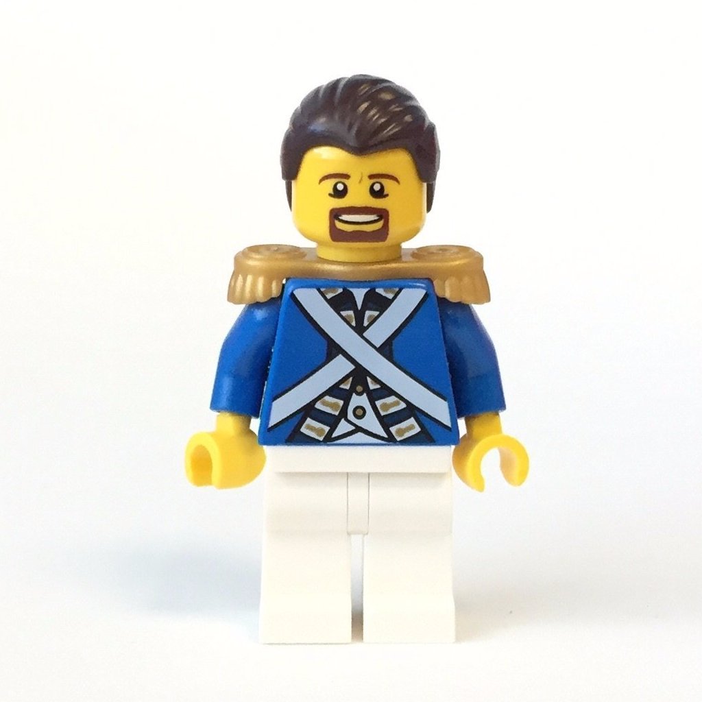 Bluecoat Sergeant 1 - Brown Mustache and Goatee, LEGO Minifigures ...