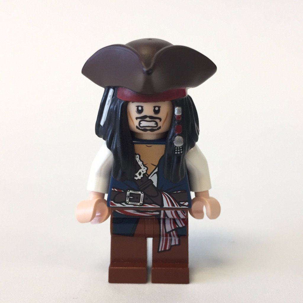 Captain Jack Sparrow with Tricorne and Blue Vest, LEGO Minifigures ...