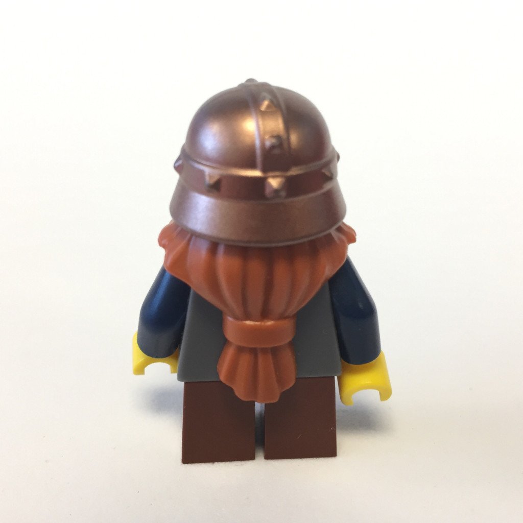Dwarf, Dark Orange Beard, Copper Helmet with Studded Bands, Dark Blue ...
