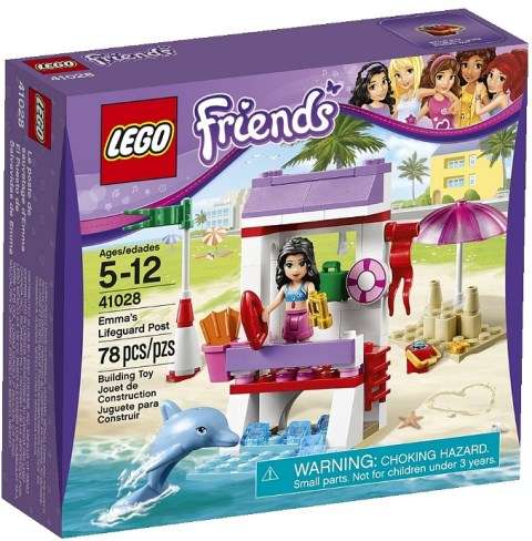 LEGO Set-Emma's Lifeguard Post-Friends-41028-4-Creative Brick Builders