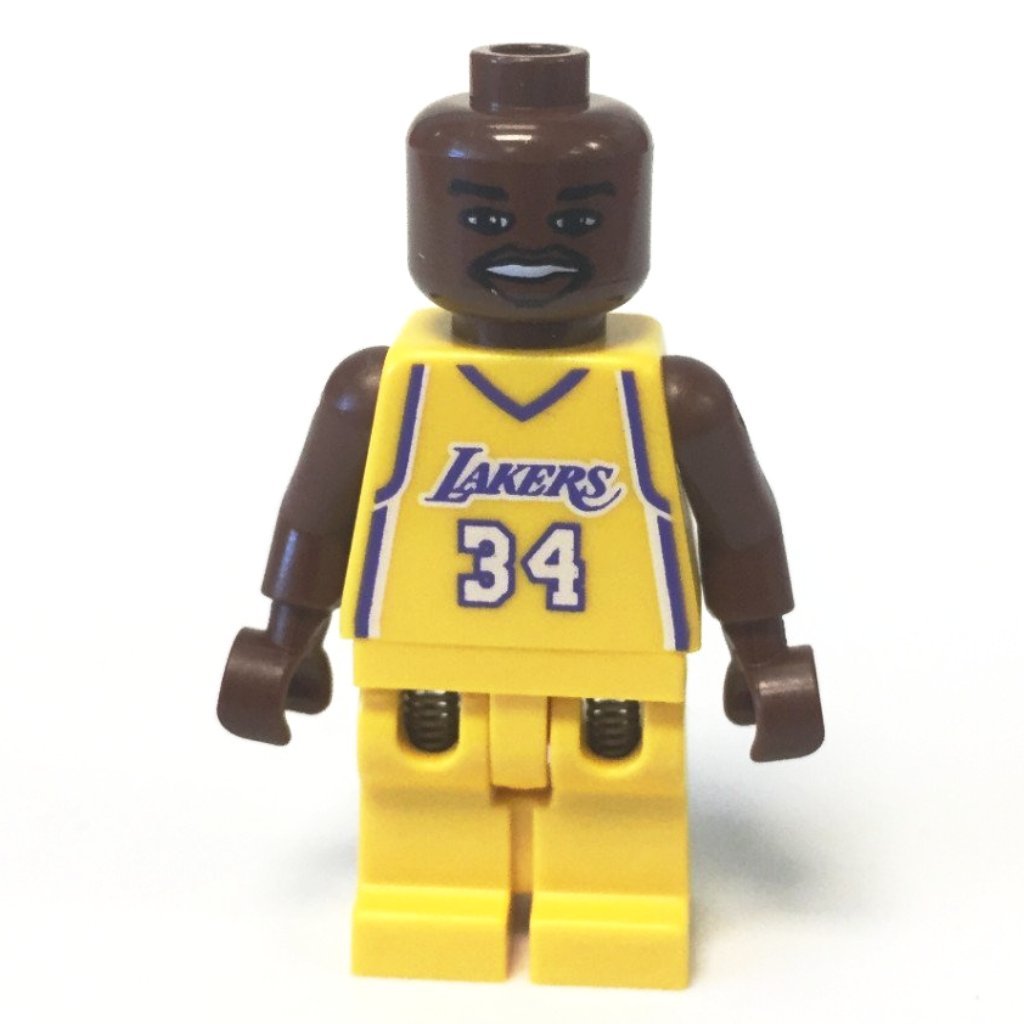 NBA Shaquille O'Neal, Los Angeles Lakers #34 (Home Uniform), LEGO ...