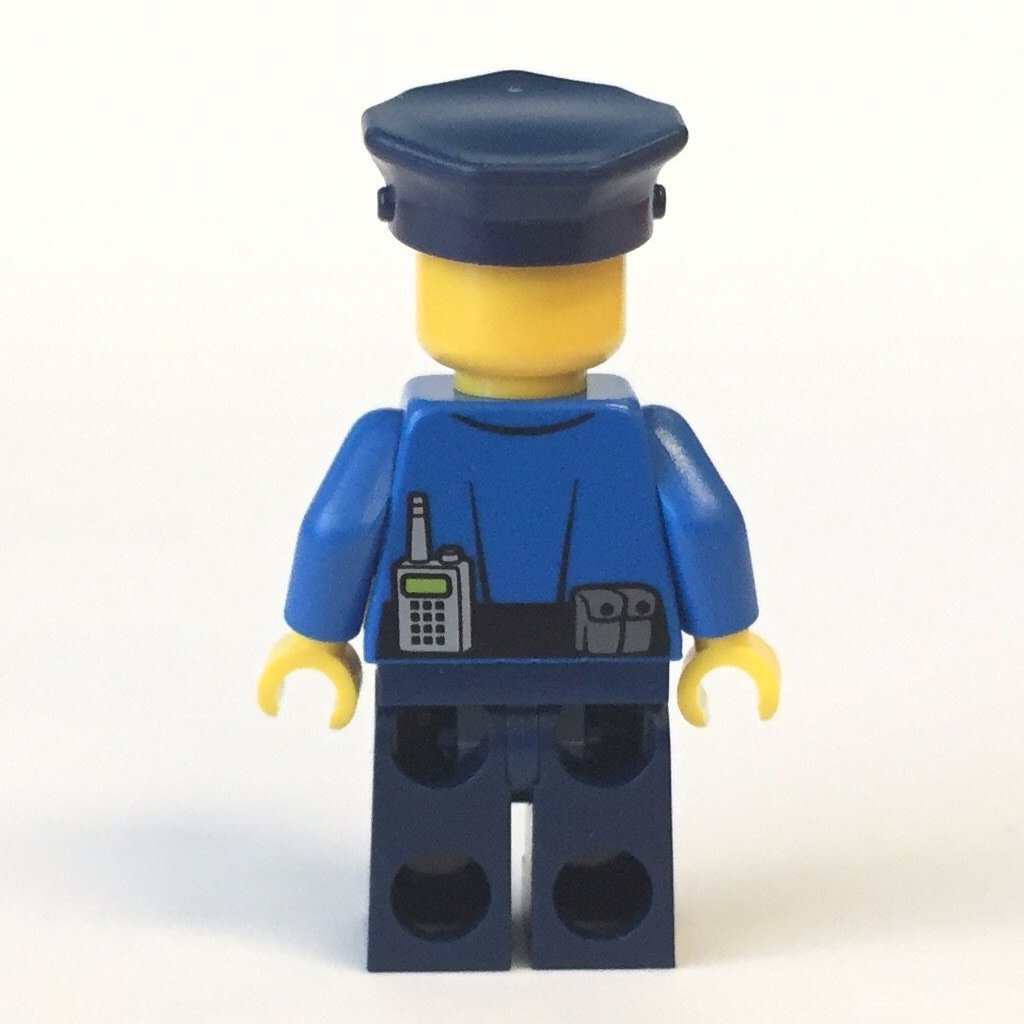 Police - City Officer, Gold Badge, Police Hat, Cheek Lines, LEGO ...