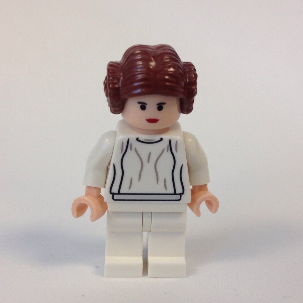 Princess Leia (White Dress-Big Eyes), LEGO Minifigures, Star Wars ...